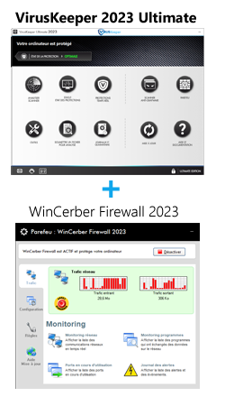 Pack Cybersécurité 2023 : VirusKeeper 20232 Ultimate + parefeu ...